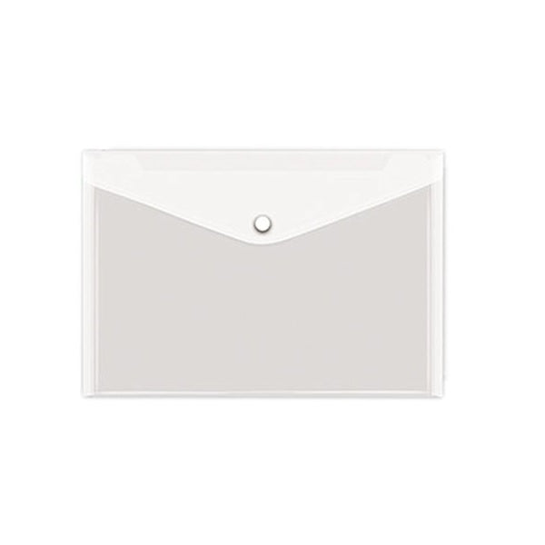 Document Wallet A4 Plastic Clip Button Clear – Paper Shop & More